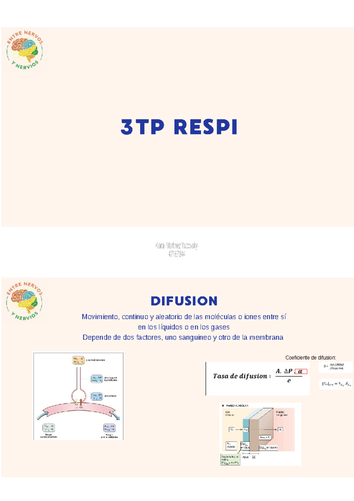 3TP RESPI 2 - Transporte de Gases y Difusión Molecular - Studocu