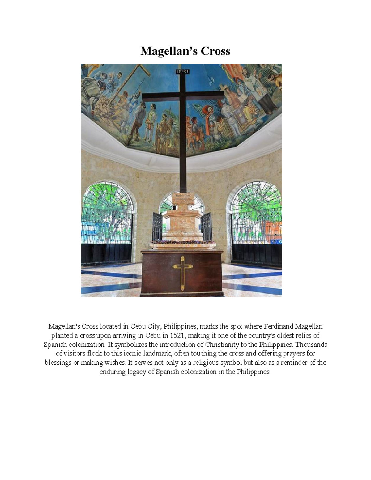 Magellans-Cross mich - n/a - Magellan’s Cross Magellan's Cross located ...