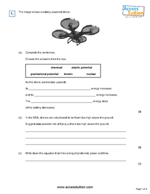 Elastic Potential Energy Worksheet - Answers: gcserevisionbuddy.co ...