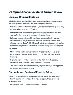 Criminal Law - Study Notes & Assignments - Studocu