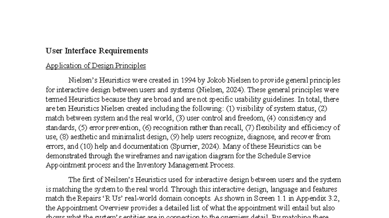 User Interface Design Principles: Heuristics & Application (CS101) - Studocu