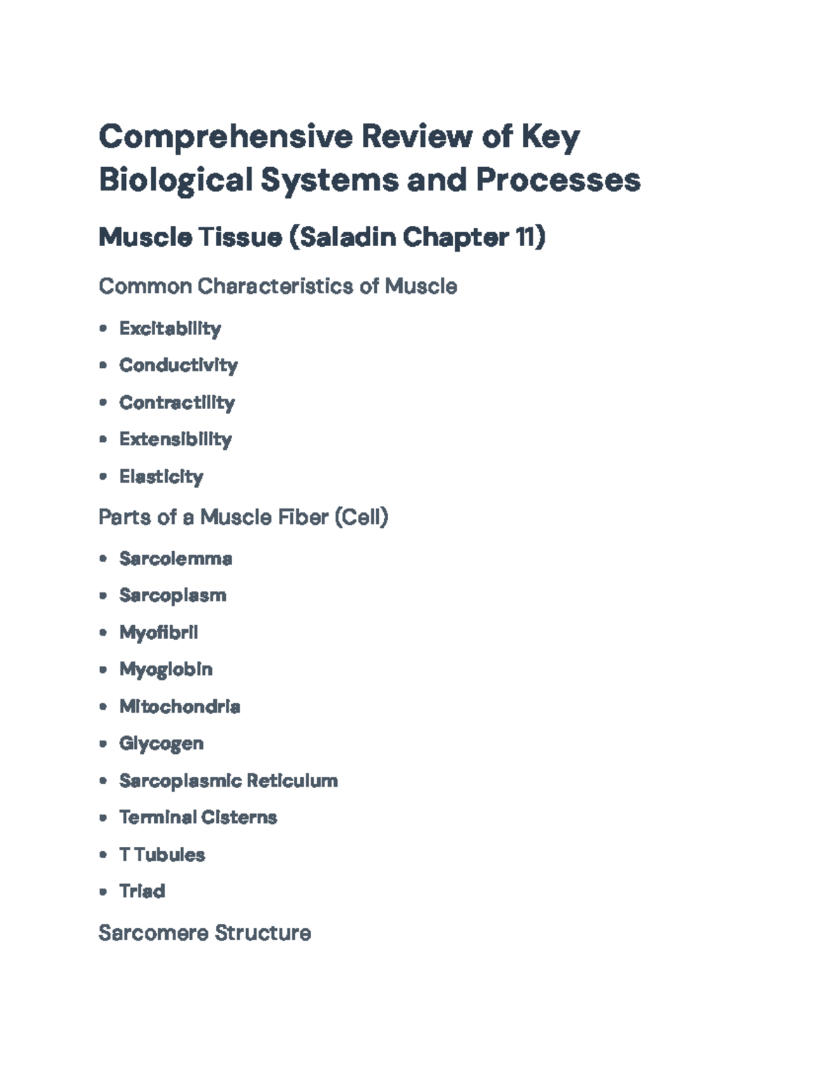 Comprehensive Review of Muscle, Bone & Integumentary Systems (A&P ...