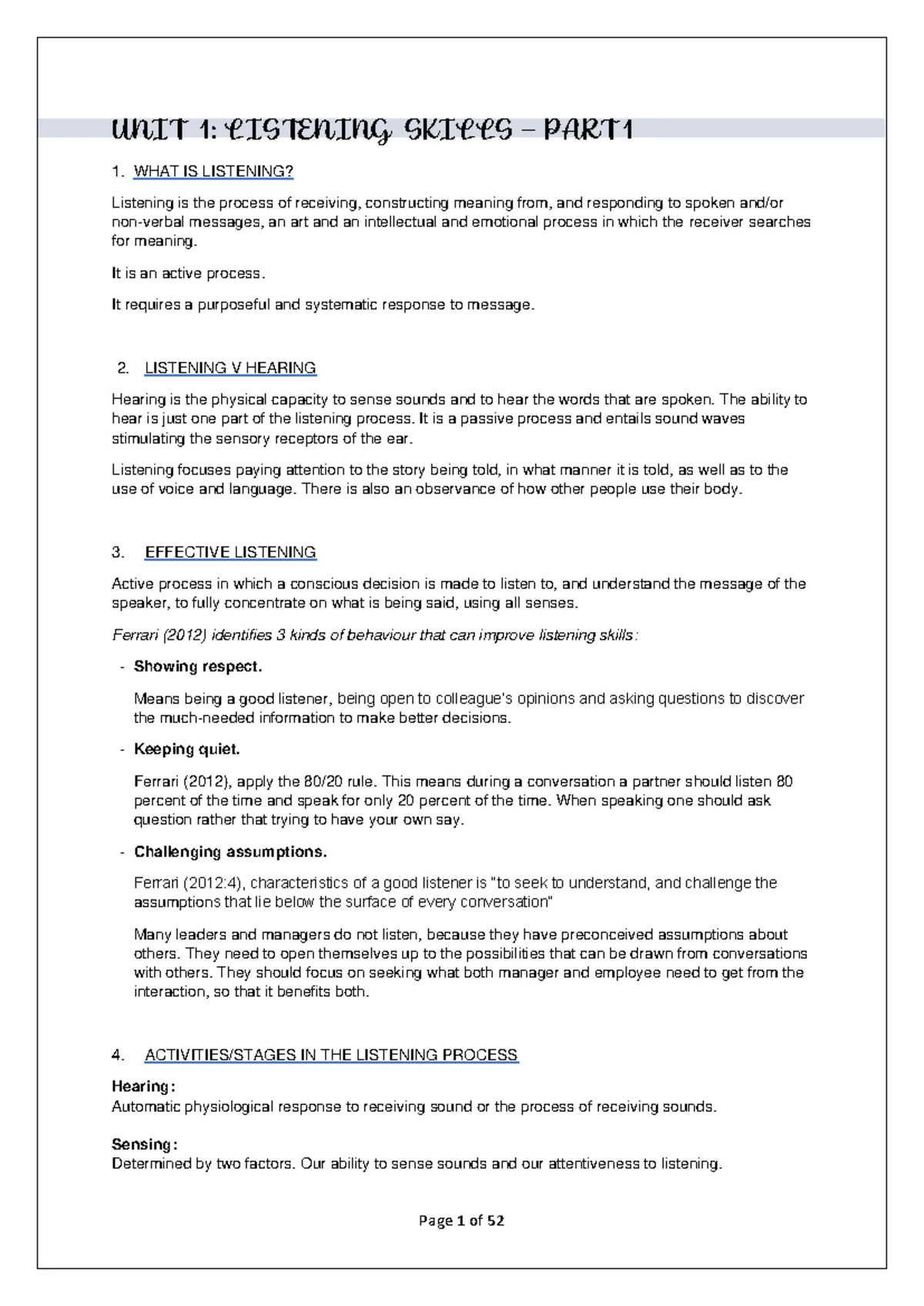 Meeting Terminology: Key Definitions & Concepts for Reference - Studocu