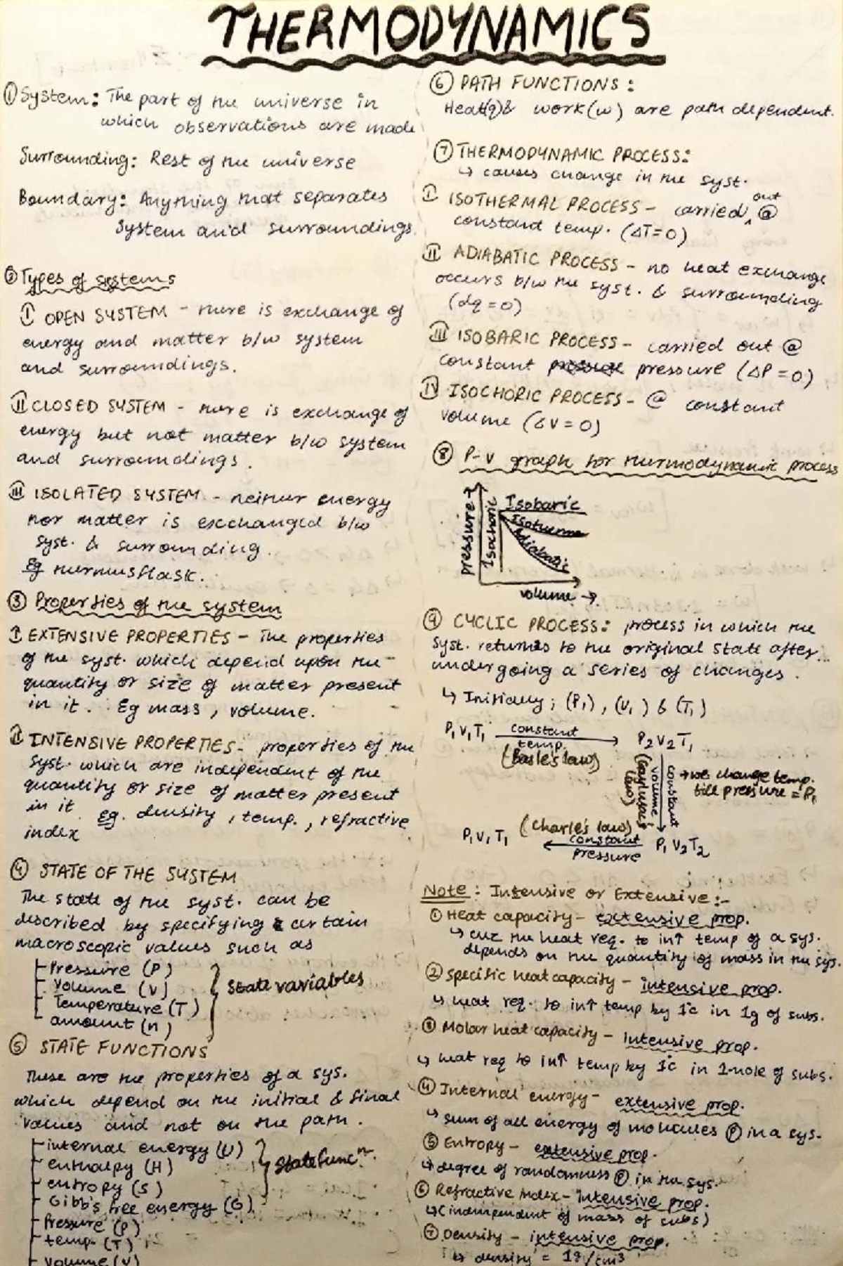 Thermodynamics Exam Cheat Sheet - T H E A t!I 0 5 - Studocu