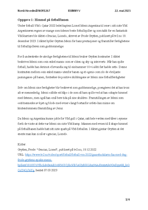 Formelark Fysikk 1: Fart, Akselerasjon og Bevegelseslikninger - Studocu