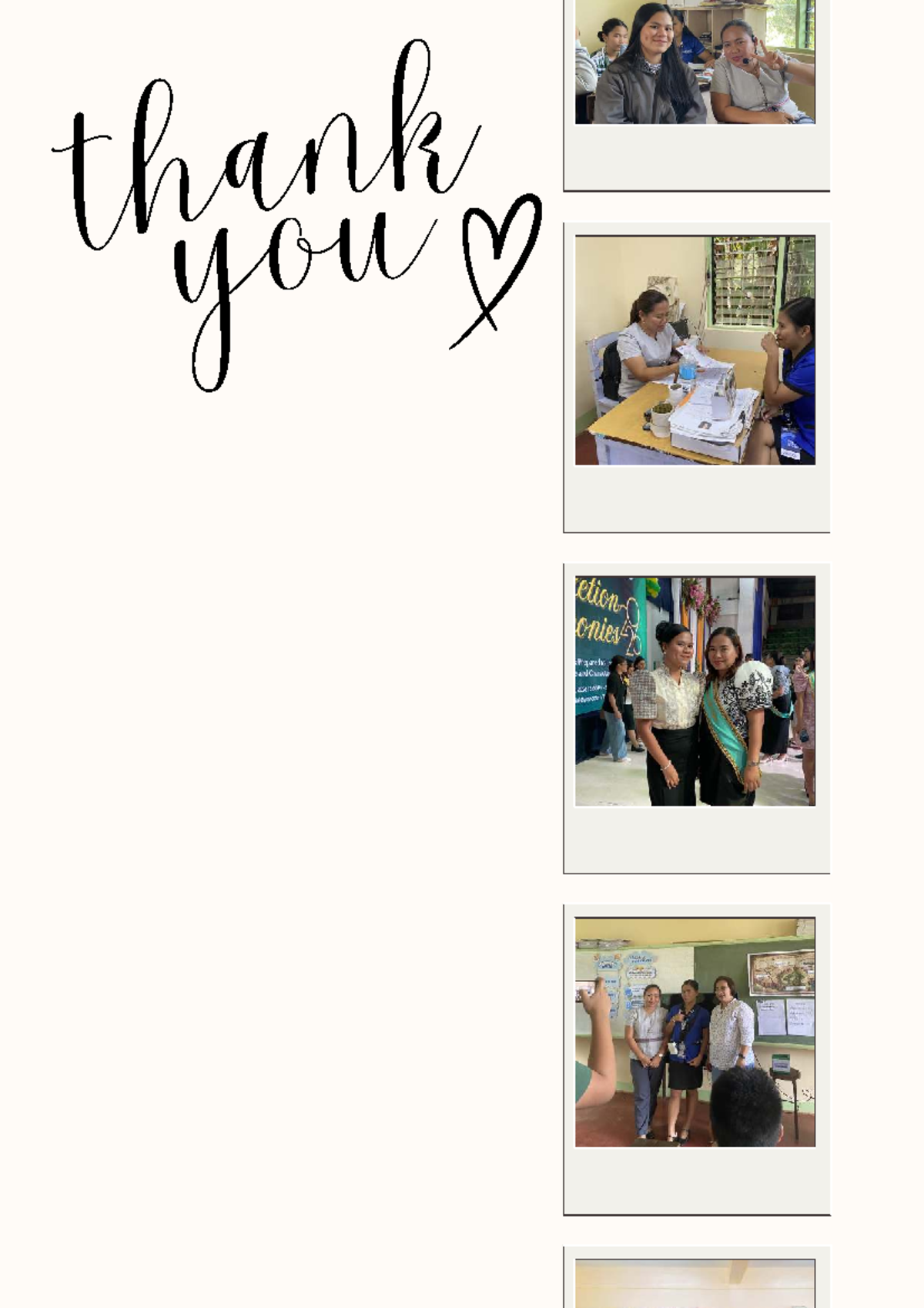 Black & White Simple Photo Frame Wedding Gift Thank You Letter - Market ...