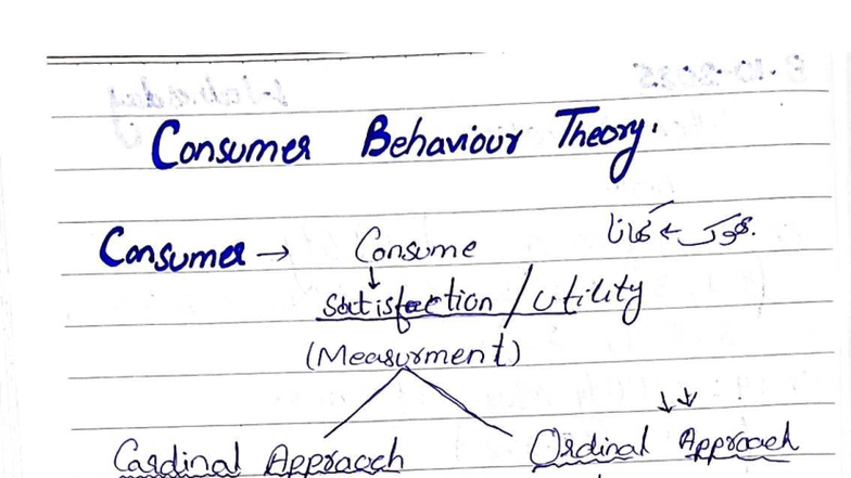 Consumer Behavior Notes: Theory, Assumptions, and Budget Set Analysis ...