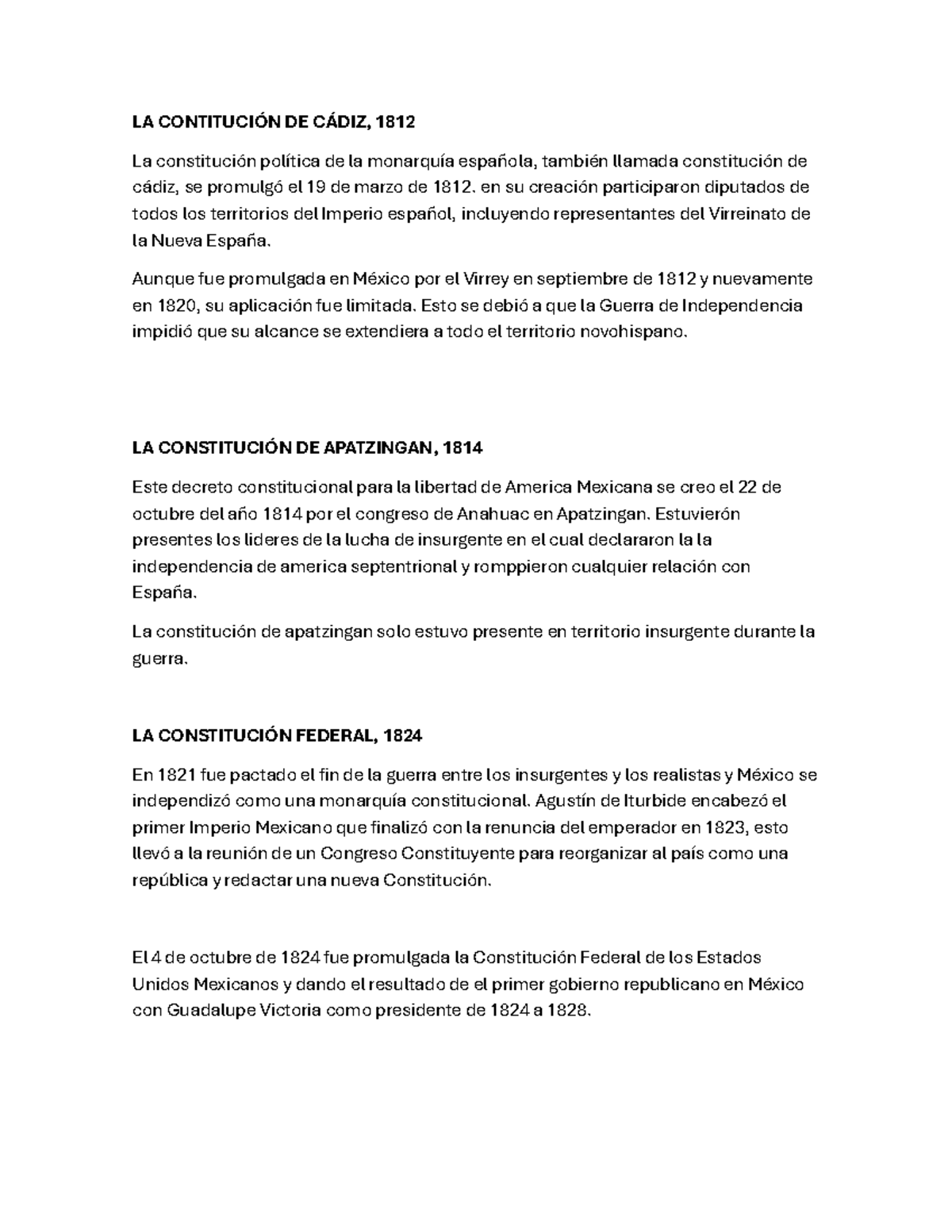 Constituciones de México: Evolución y Contexto Histórico (1812-1917 ...