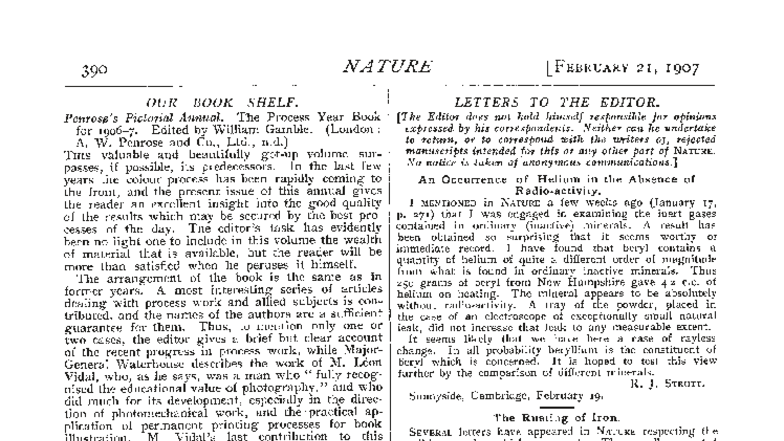 390 NATURE: The Chemistry of Iron Rusting and Its Implications - Studocu