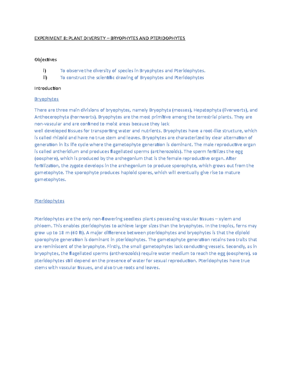EXP.5 Inheritance Lab Report - BIOLOGY 1 (SB015) LAB REPORT EXPERIMENT ...
