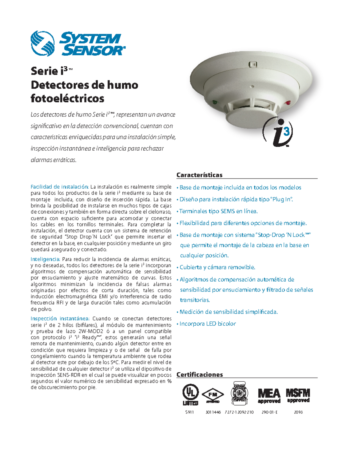 2W-B Guía y Especificaciones - Certificaciones S911 3011446 7272-12092: ...