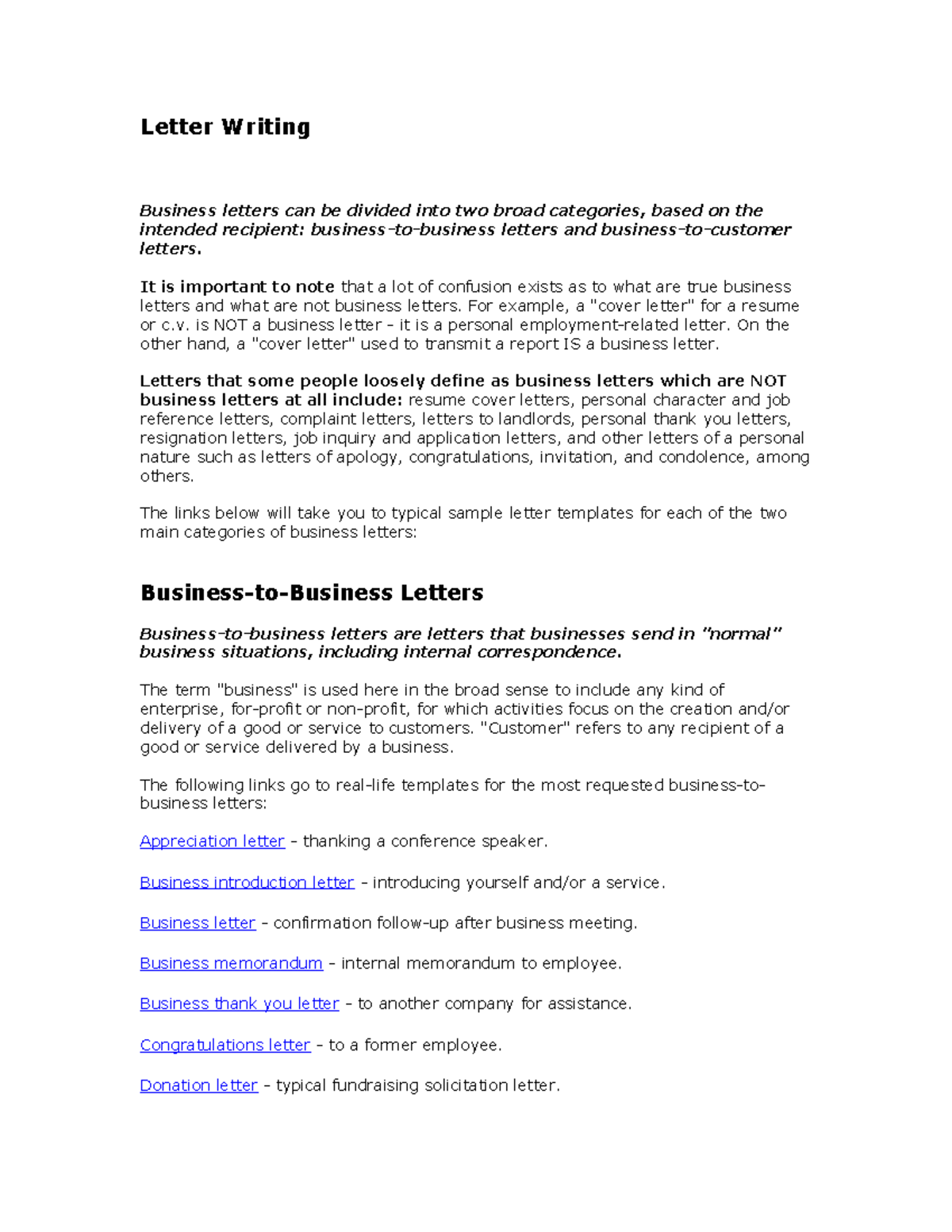 5.3. Letter Writing copy - Letter Writing Business letters can be ...