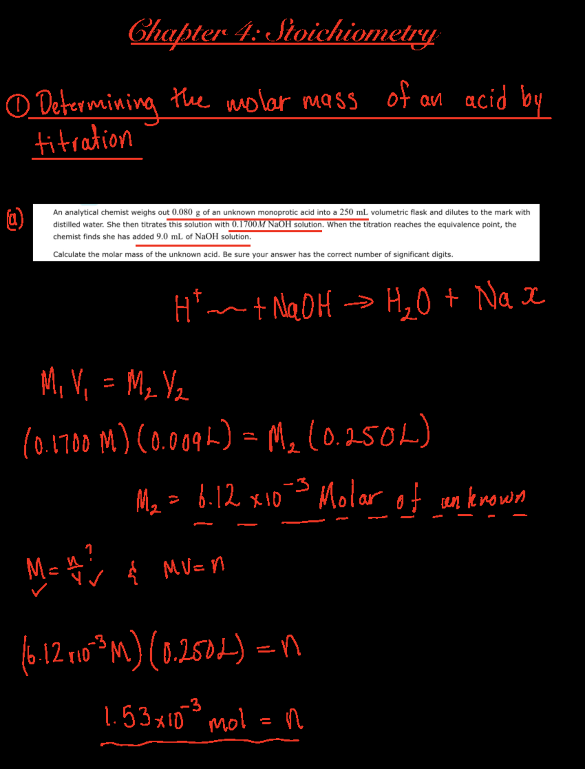 EXAM 2 Chapters 4-6 - Assigned through Aleks - 1 Determining the molar ...