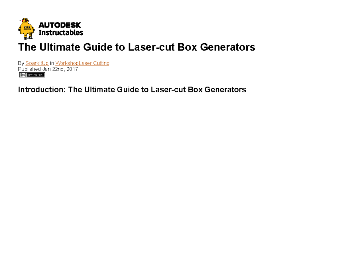 The Ultimate Guide to Laser Cut Box Generators (WorkshopLaser Cutting ...