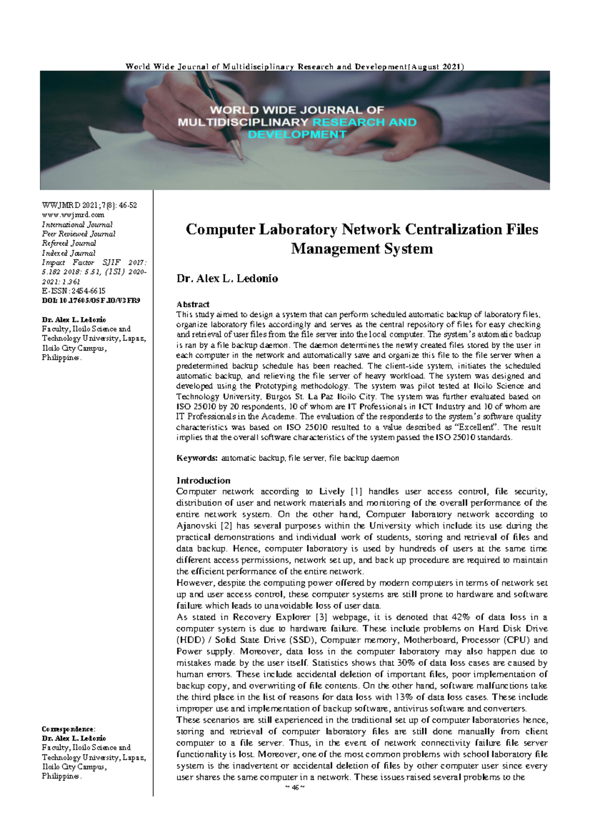 Computer Laboratory Network Centralization Files Management System ...