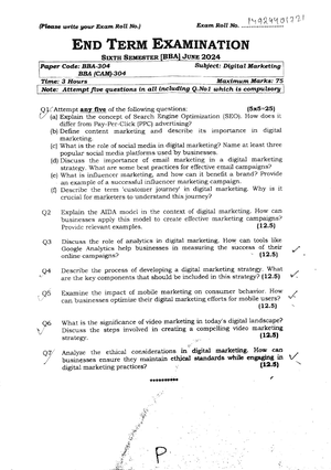 Bachelors of Business Administration - BBA - IPU - Studocu