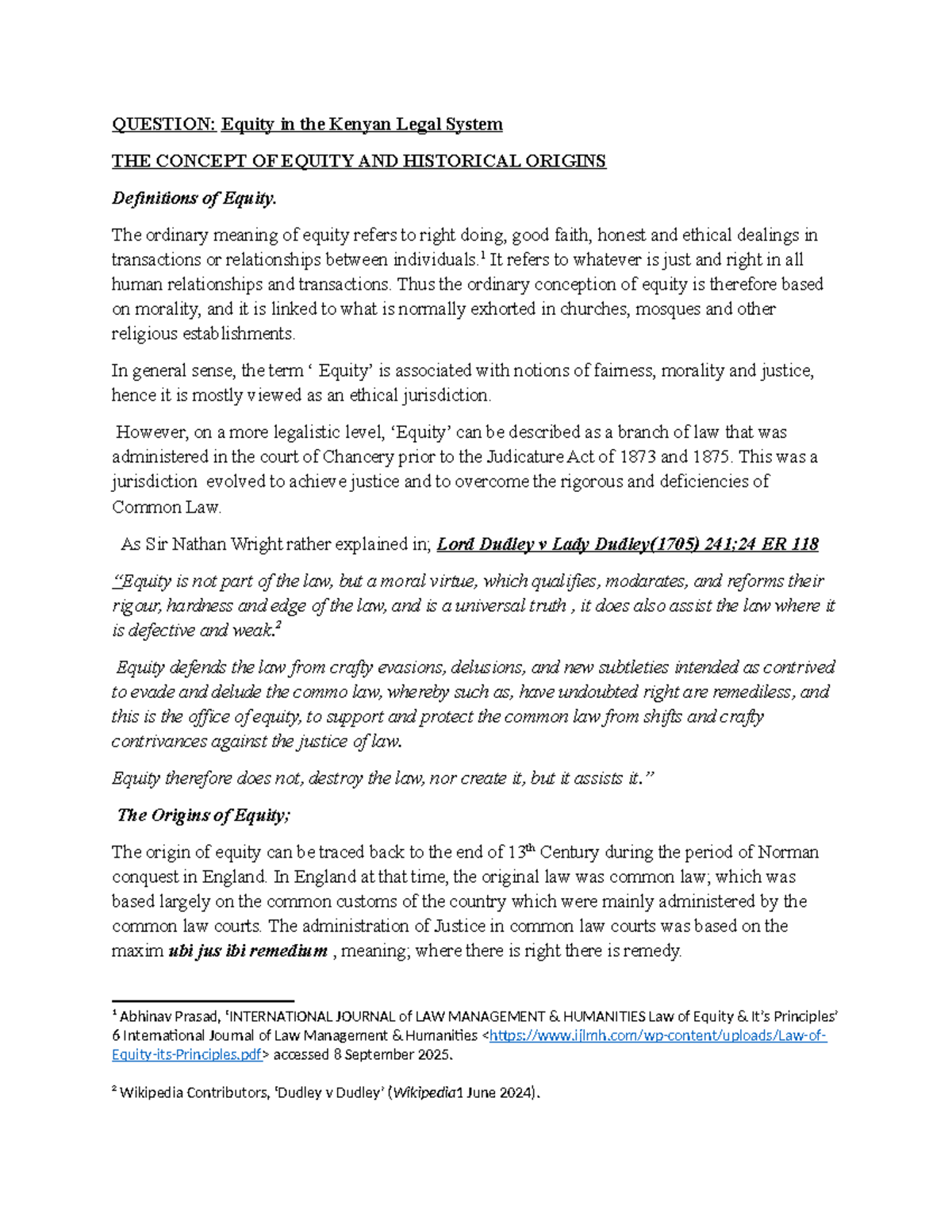 Equity and Trusts in the Kenyan Legal System: A Comprehensive Overview ...