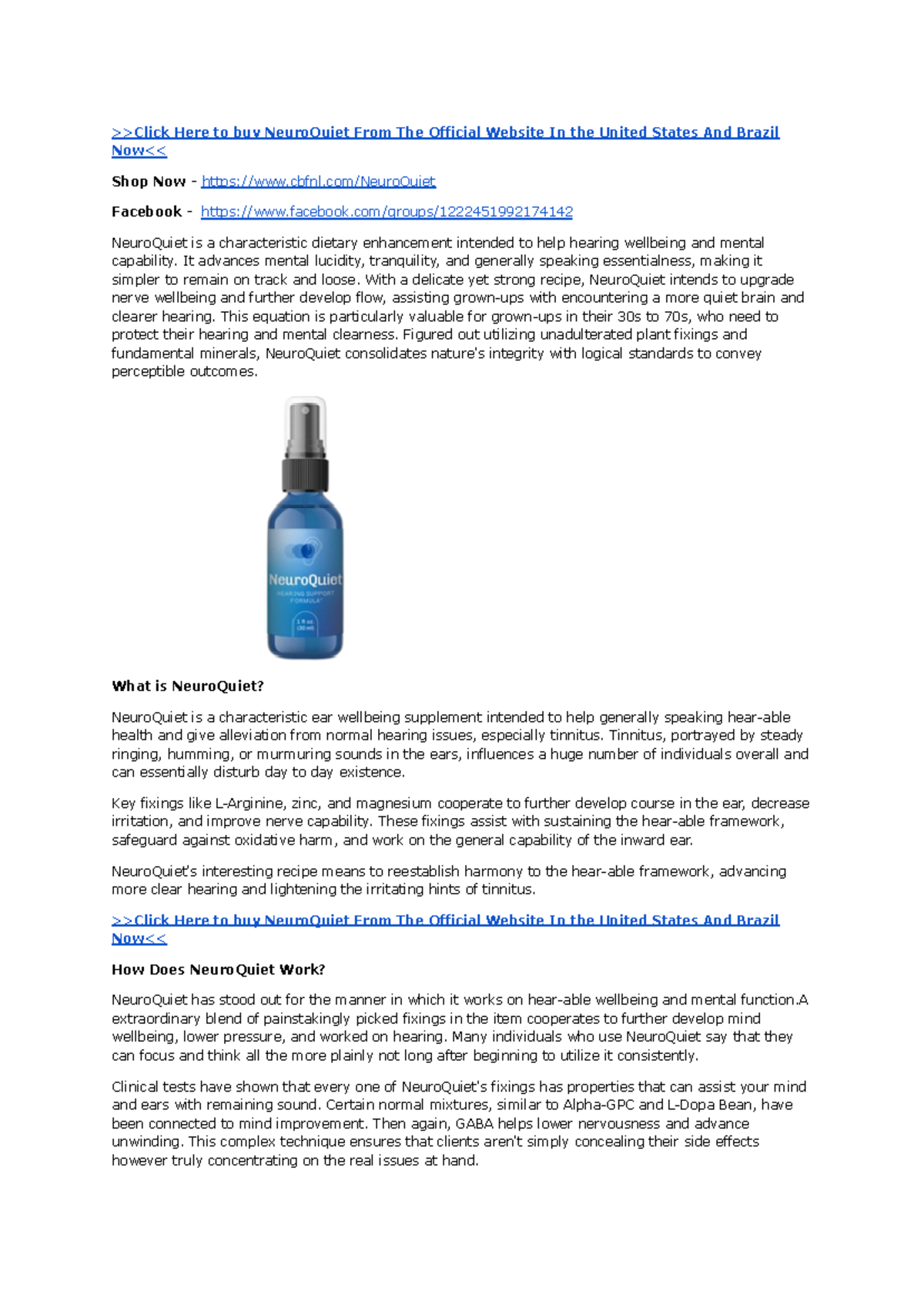 NeuroQuiet: Benefits, Ingredients, and How It Enhances Hearing Health ...