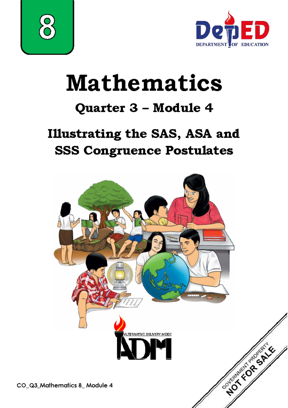 MATH8-Q3: Module 4 - Illustrating SAS, ASA & Congruence Postulates ...