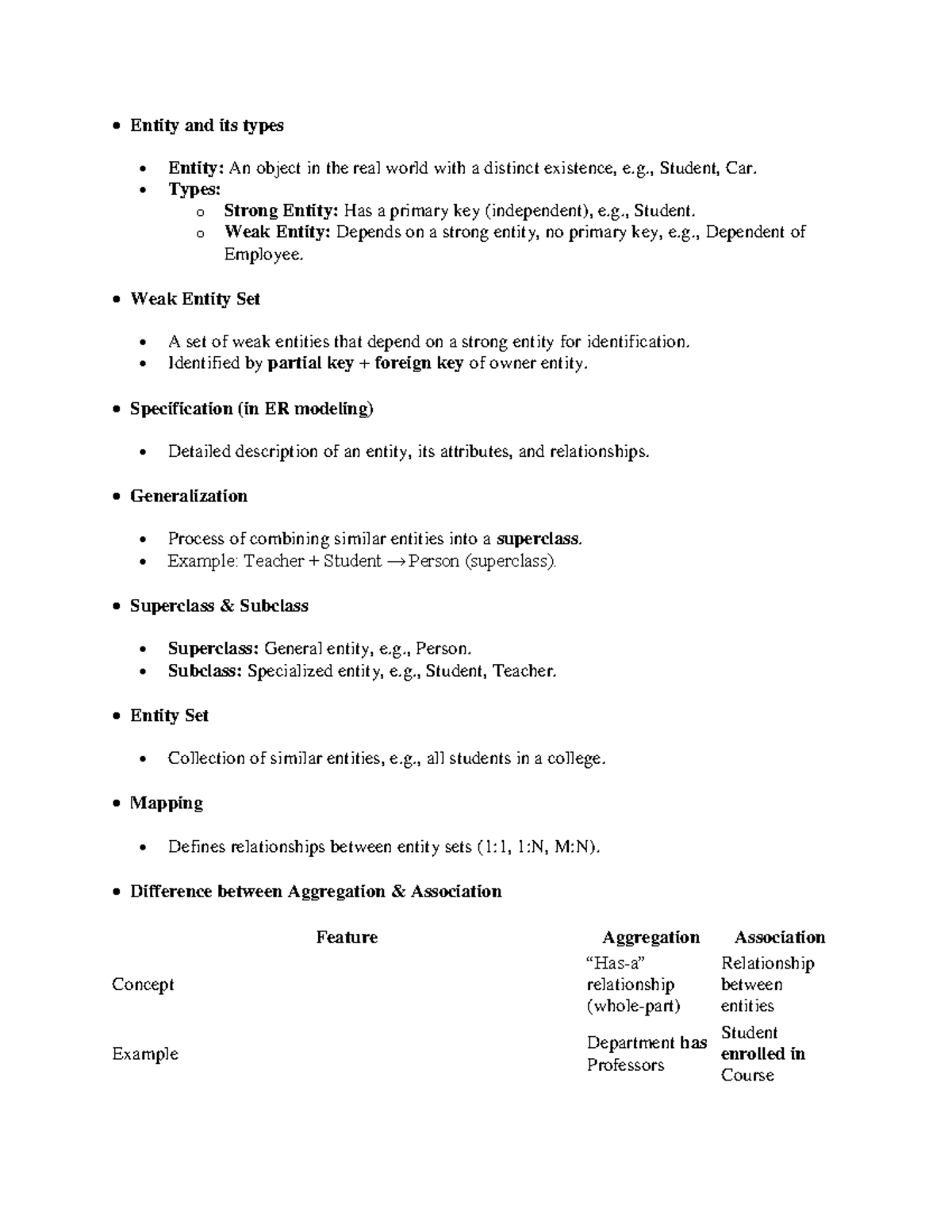 ADBT 1 - Entity Types and Relationships in ER Modeling - Studocu