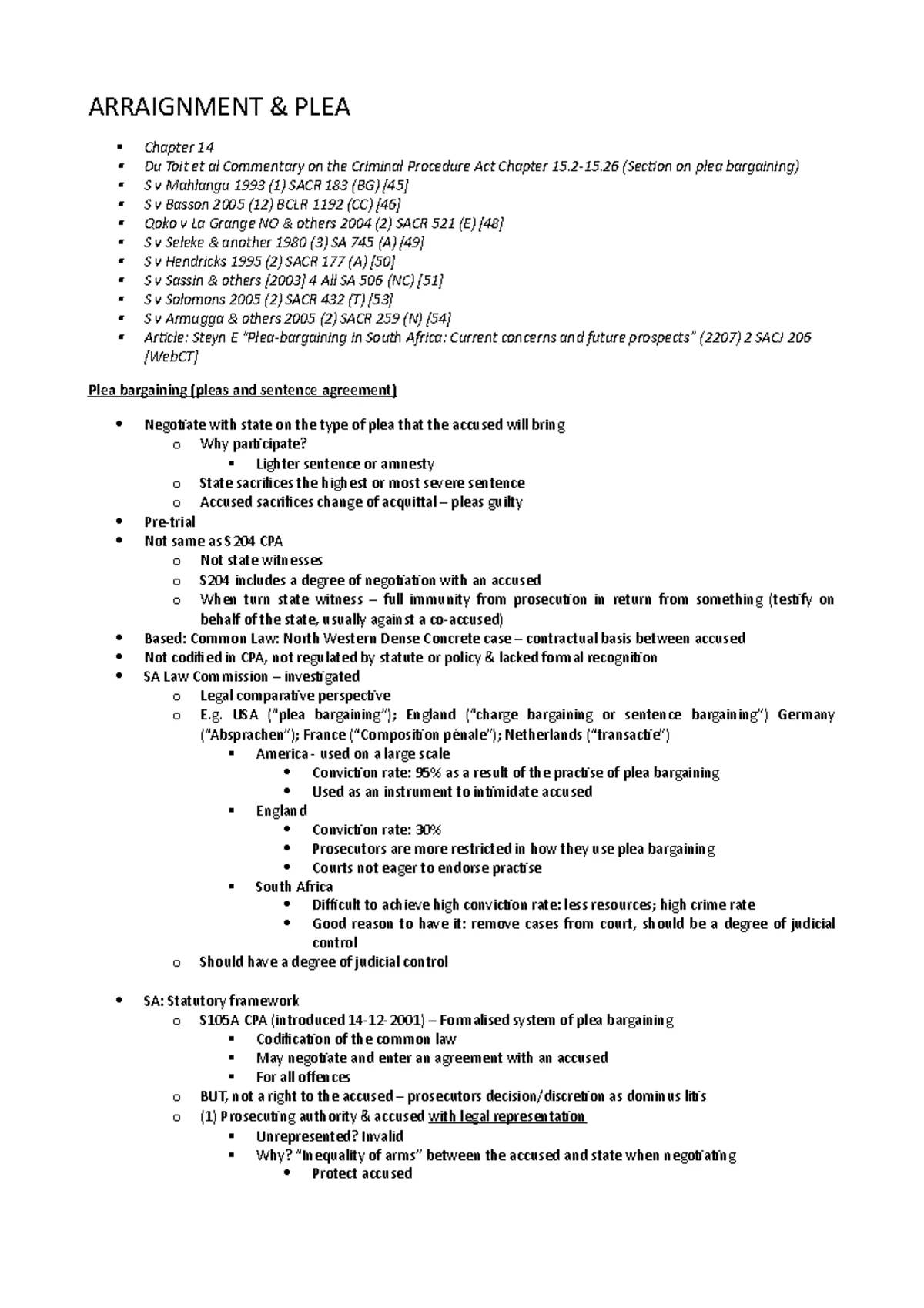 Summary Criminal Procedure Chpt 10 - BAIL AND OTHER FORMS OF RELEASE Chapter 10 S v Dlamini; S v ...