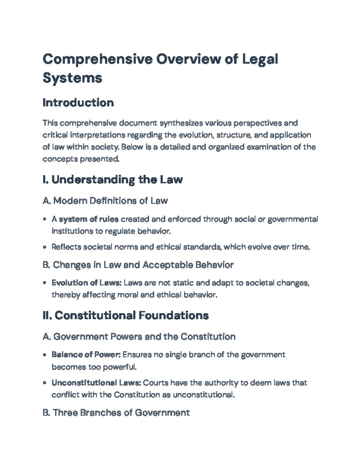 Comprehensive Overview of Legal Systems: Evolution & Structure ...