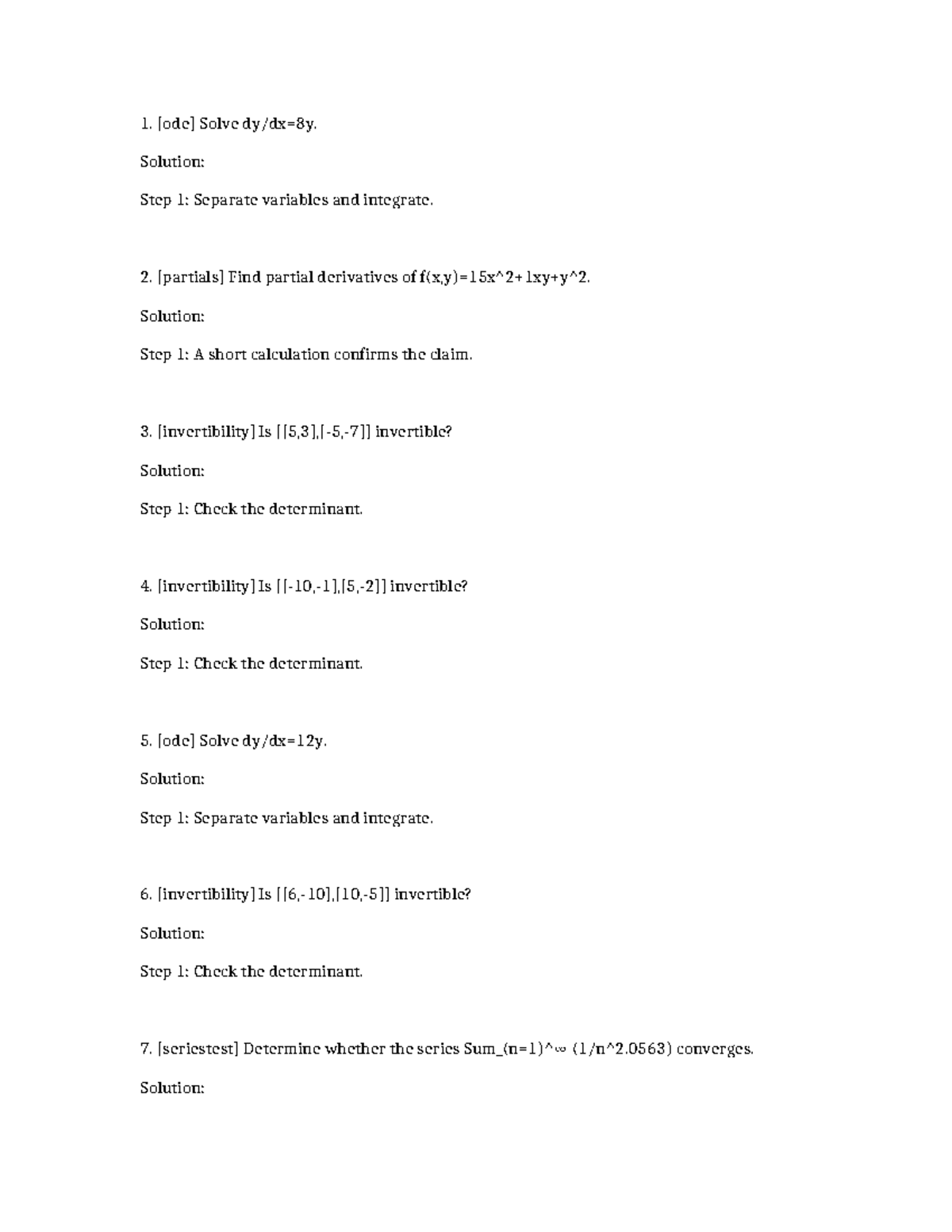 Math 5025 - Step-by-Step Solutions and Derivatives Analysis - Studocu