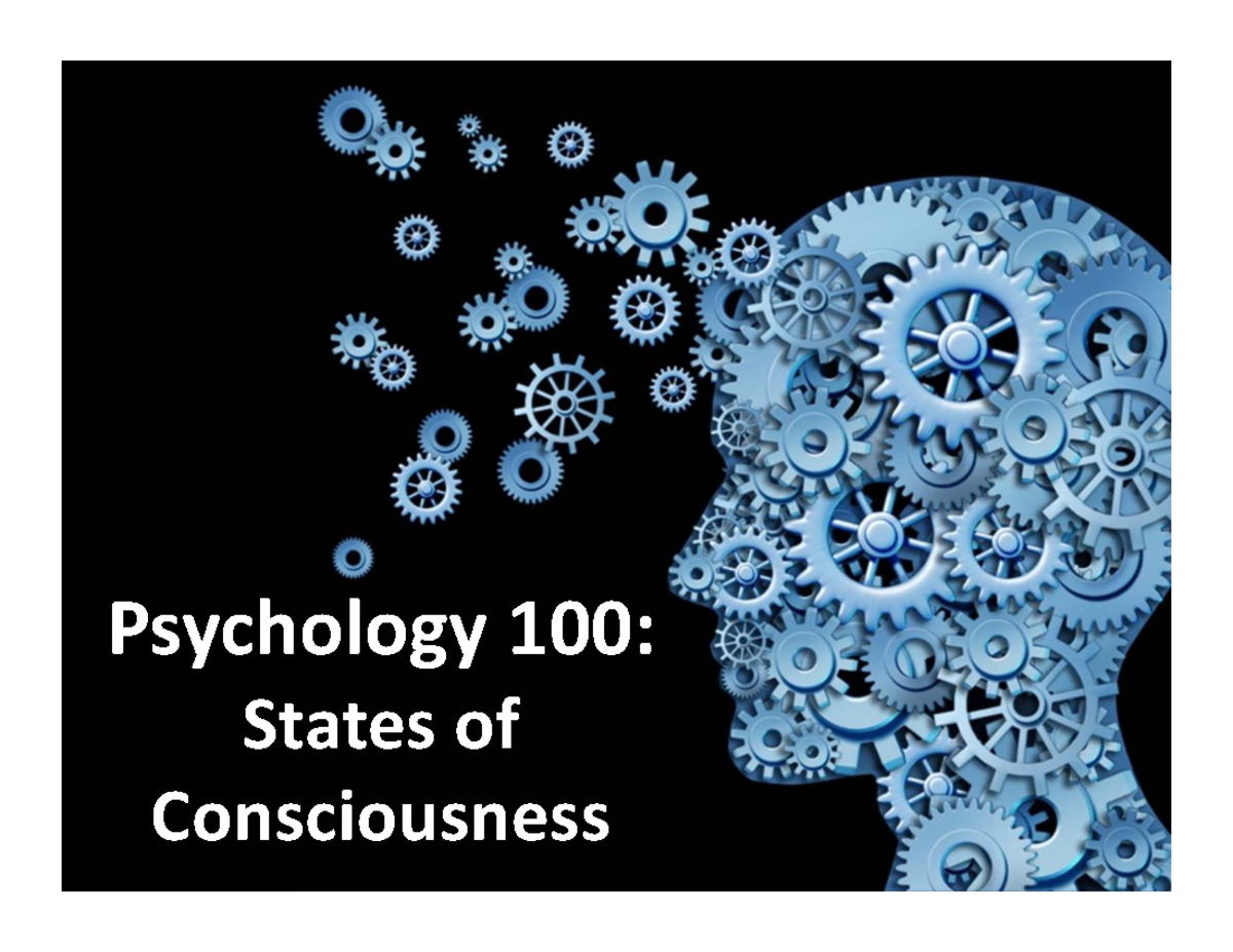 Psych 100: Overview of Drugs, Neurotransmitters, and Consciousness ...