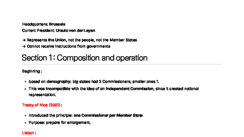 Chapter 1 - The European Commission: Structure and Responsibilities ...