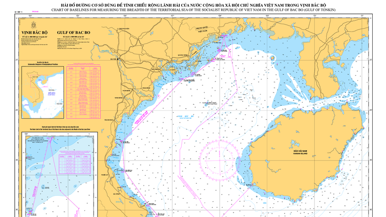 Chart of Vietnam Baseline Coordinates in Gulf of Bac Bo - Studocu