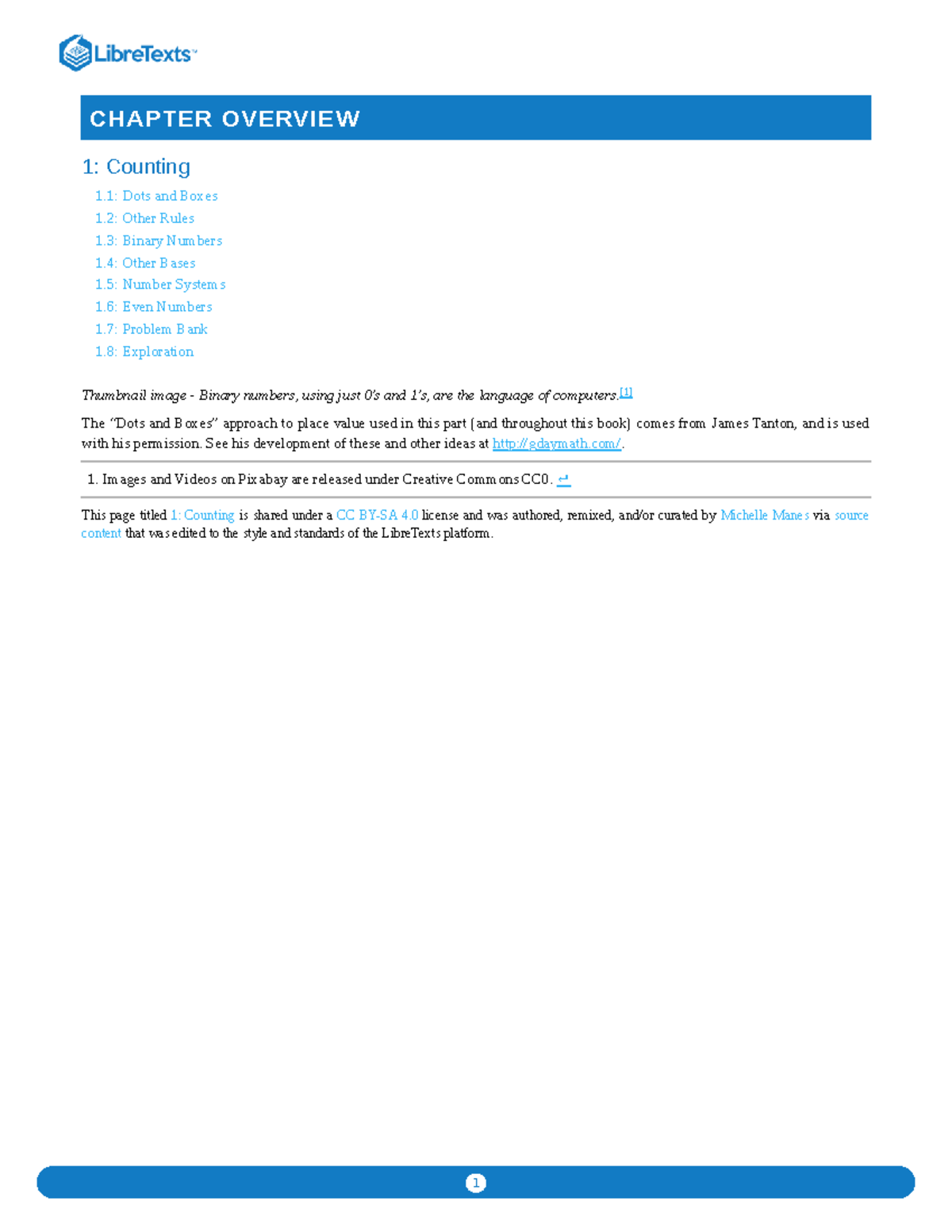 CHAPTER 1 OVERVIEW: Counting, Dots, Boxes, and Number Systems - Studocu