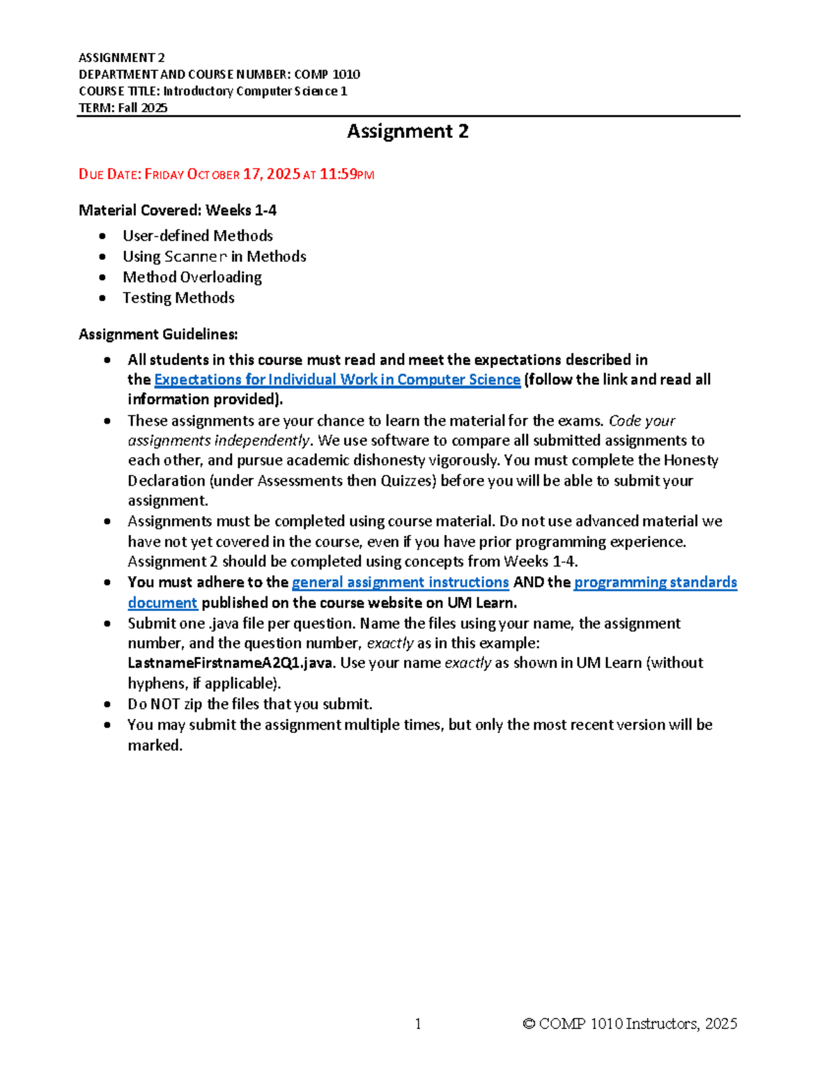 Assignment 2 - COMP 1010: Wordsmithing Techniques and Methods - Studocu