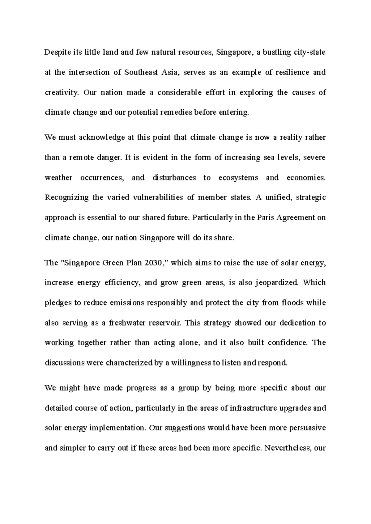 ASEAN Summit 2023: Singapore's Climate Change Strategies and Resilience ...