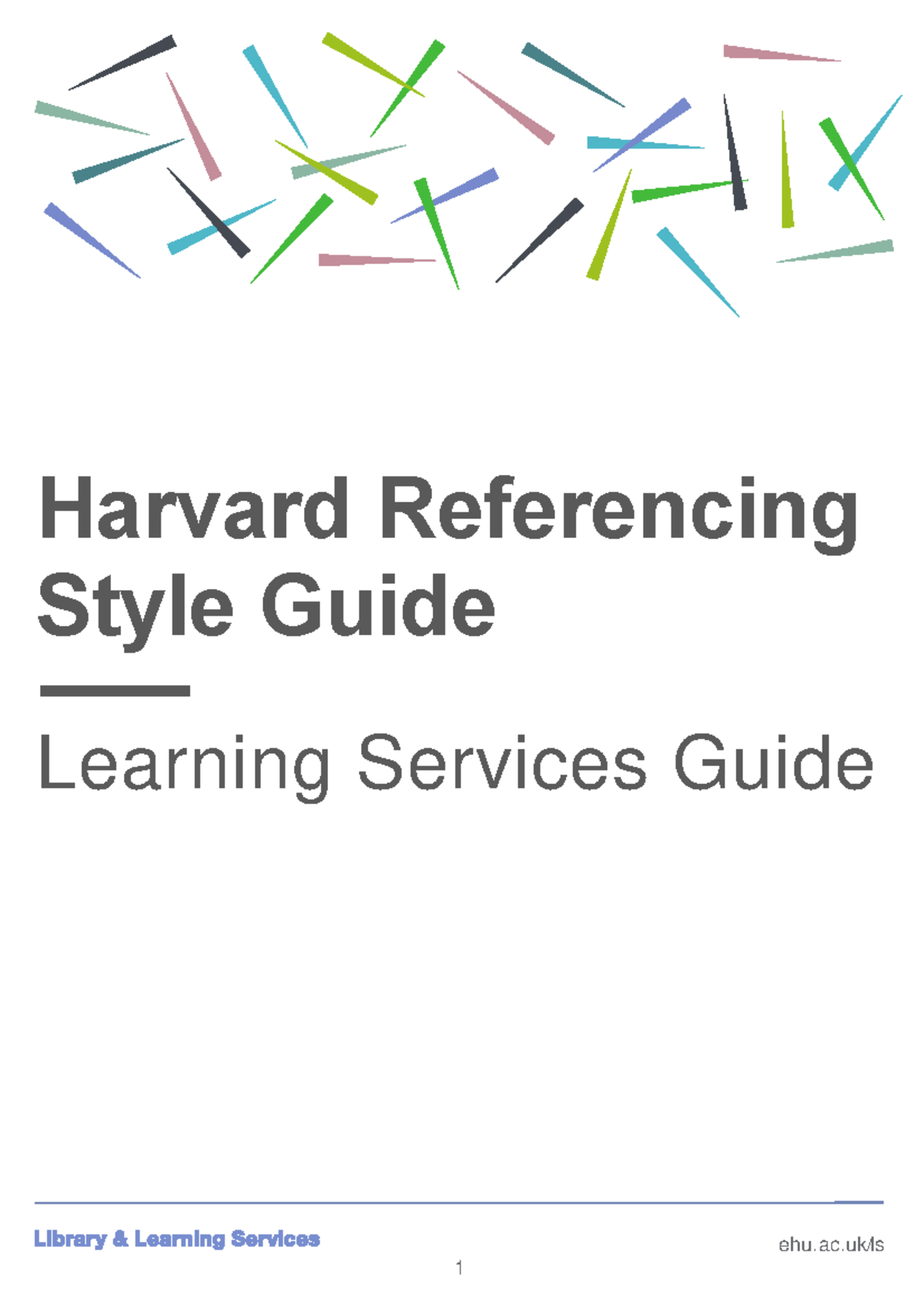 Harvard Referencing Style Guide (2014) for Academic Writing - Studocu