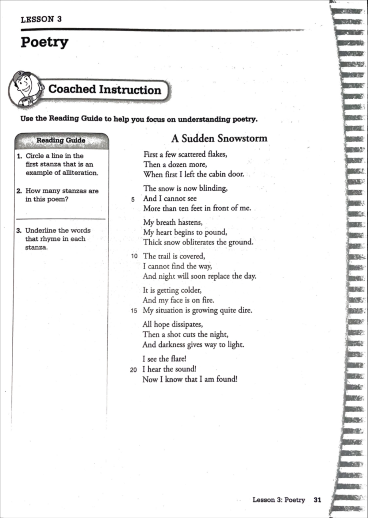 Poetry Lesson 3: Understanding Structure and Emotion - Studocu