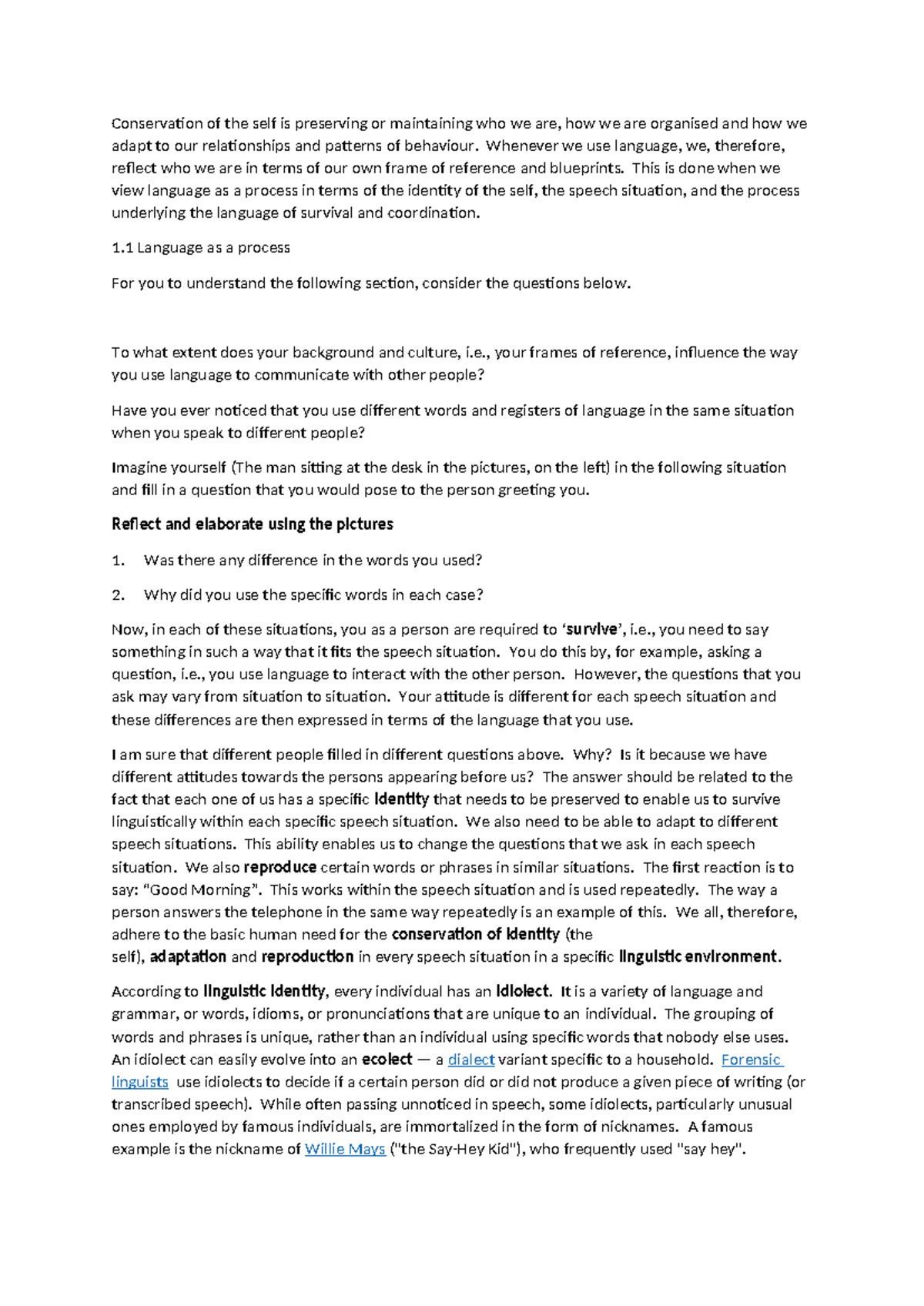 AFL1501 Study Guide: Language, Identity, and Cultural Interaction - Studocu