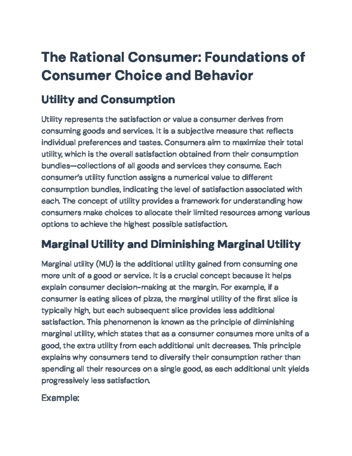 The Rational Consumer: Utility, Choices, and Demand Behavior Analysis ...