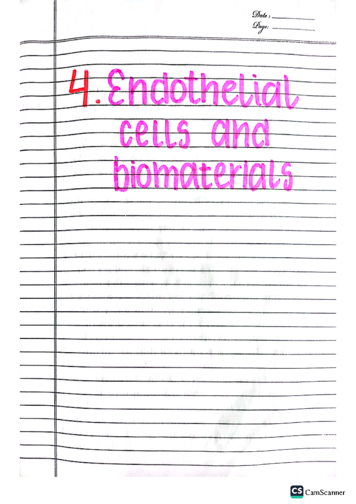 Endithelial cells and biomaterials - Date : Page: 4 cells and ...