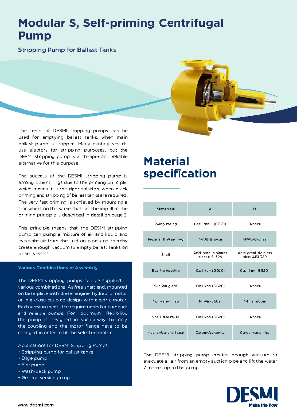 DESMI Stripping Pump for Ballast Tanks: Reliable & Efficient Solutions ...