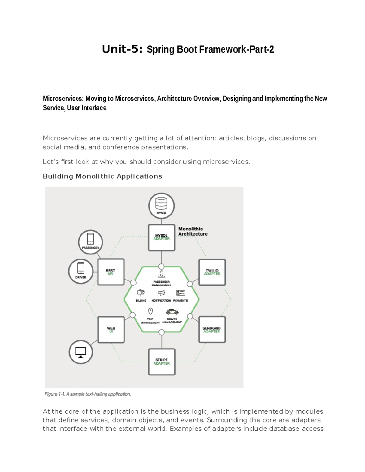 Unit 5 - Spring Boot Framework & Microservices Overview Notes - Studocu
