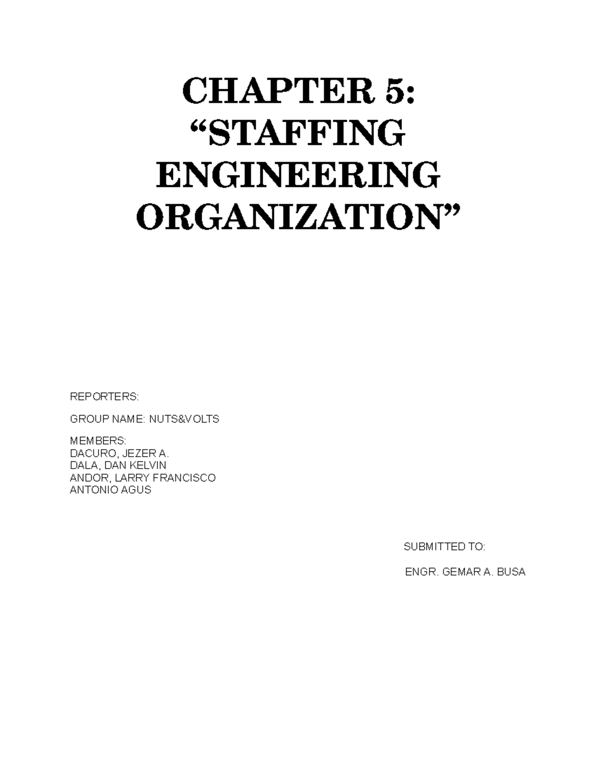 Staffing & Engineering Organization (ENGR Course): Key Insights and ...