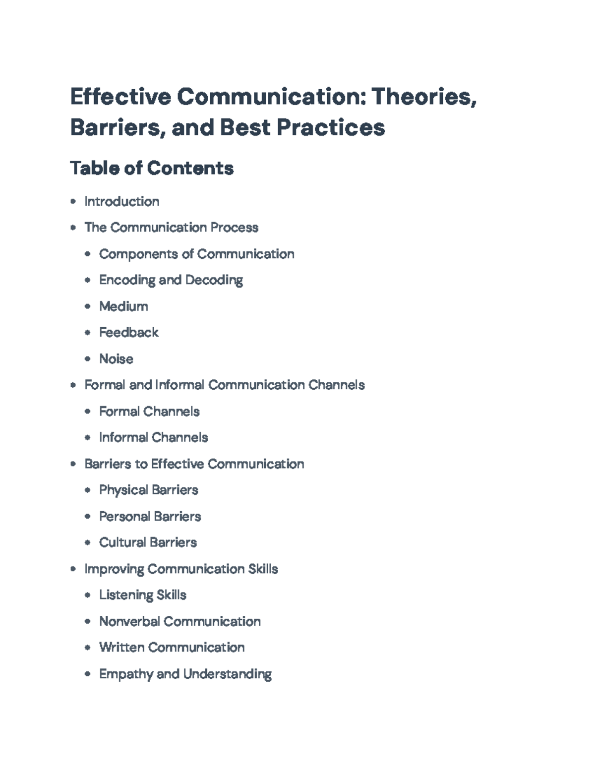 Effective Communication: Theories, Barriers, and Best Practices Guide ...