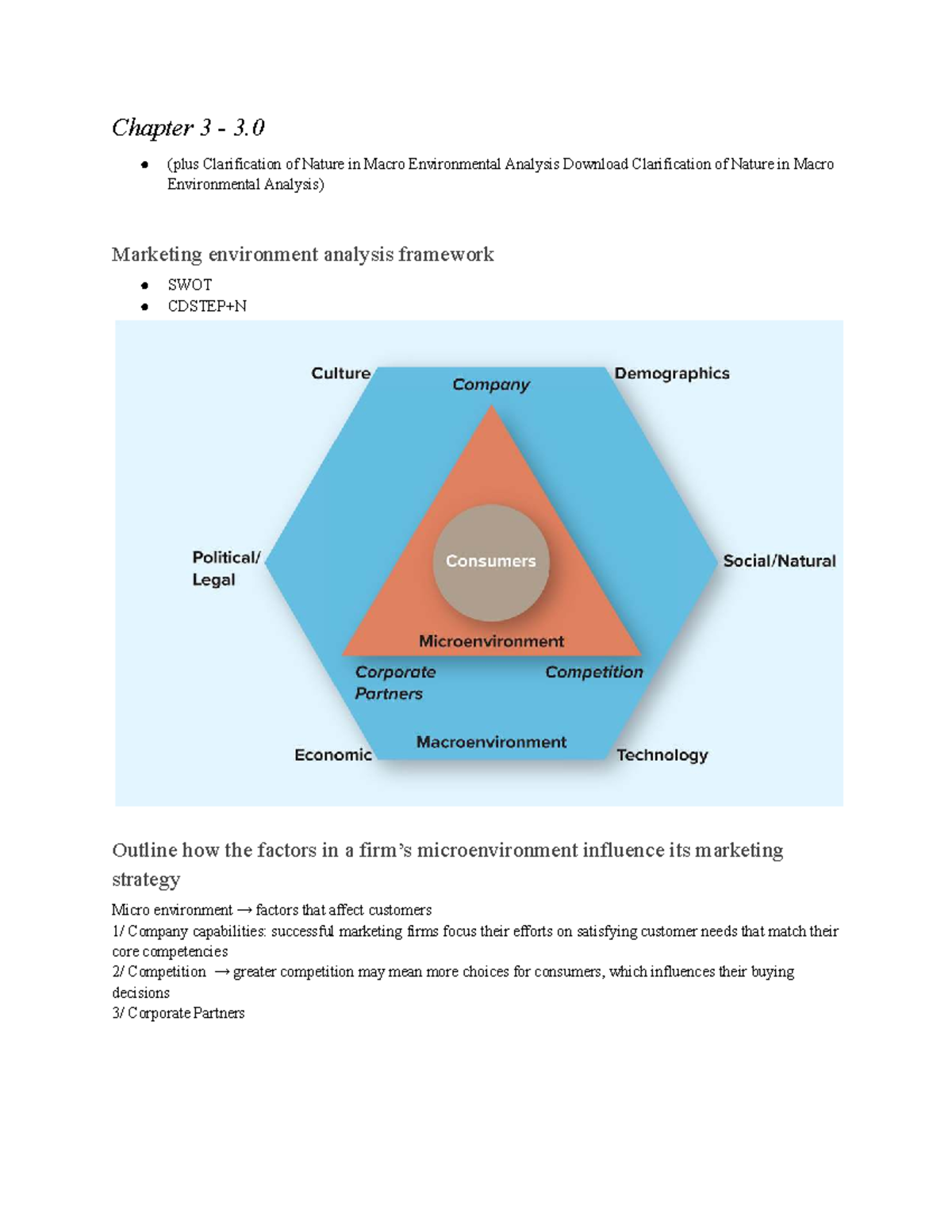 COMM 296 Notes - Chapter 3 - 3. (plus Clarification of Nature in Macro ...