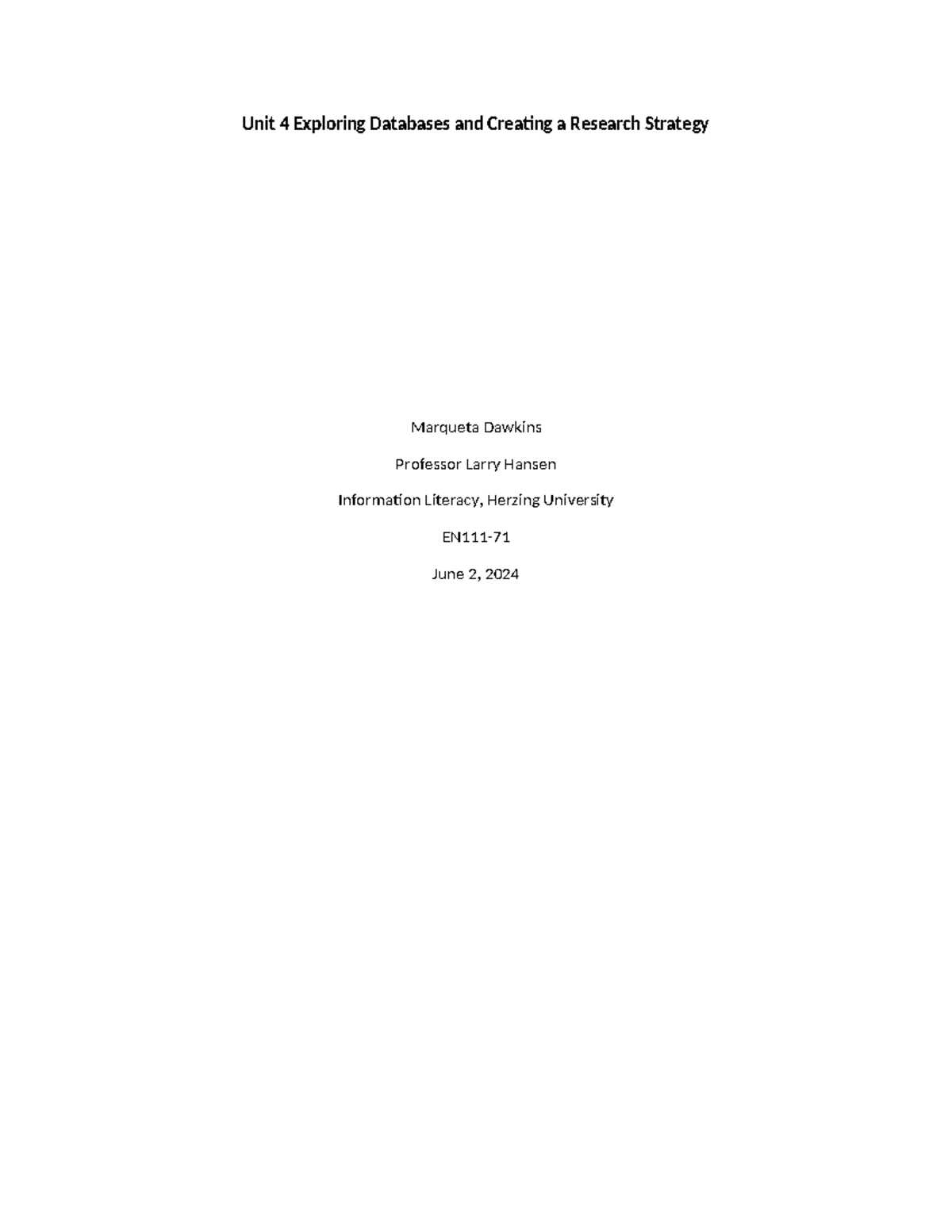 Exploring Databases & Research Strategies in Information Literacy ...