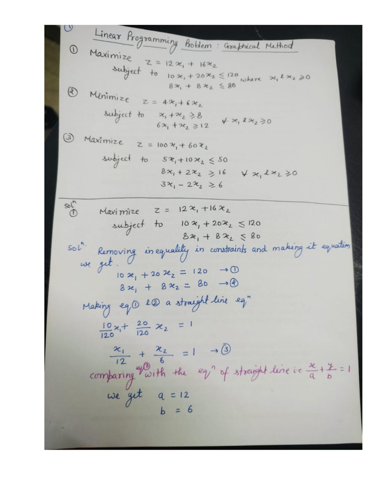 Graphical Method for Linear Programming Problems - GCXMJMCJ - Studocu