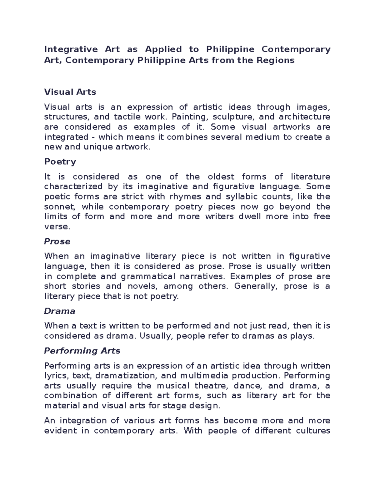 Integrative Art as Applied to Philippine Contemporary Art, Contemporary ...