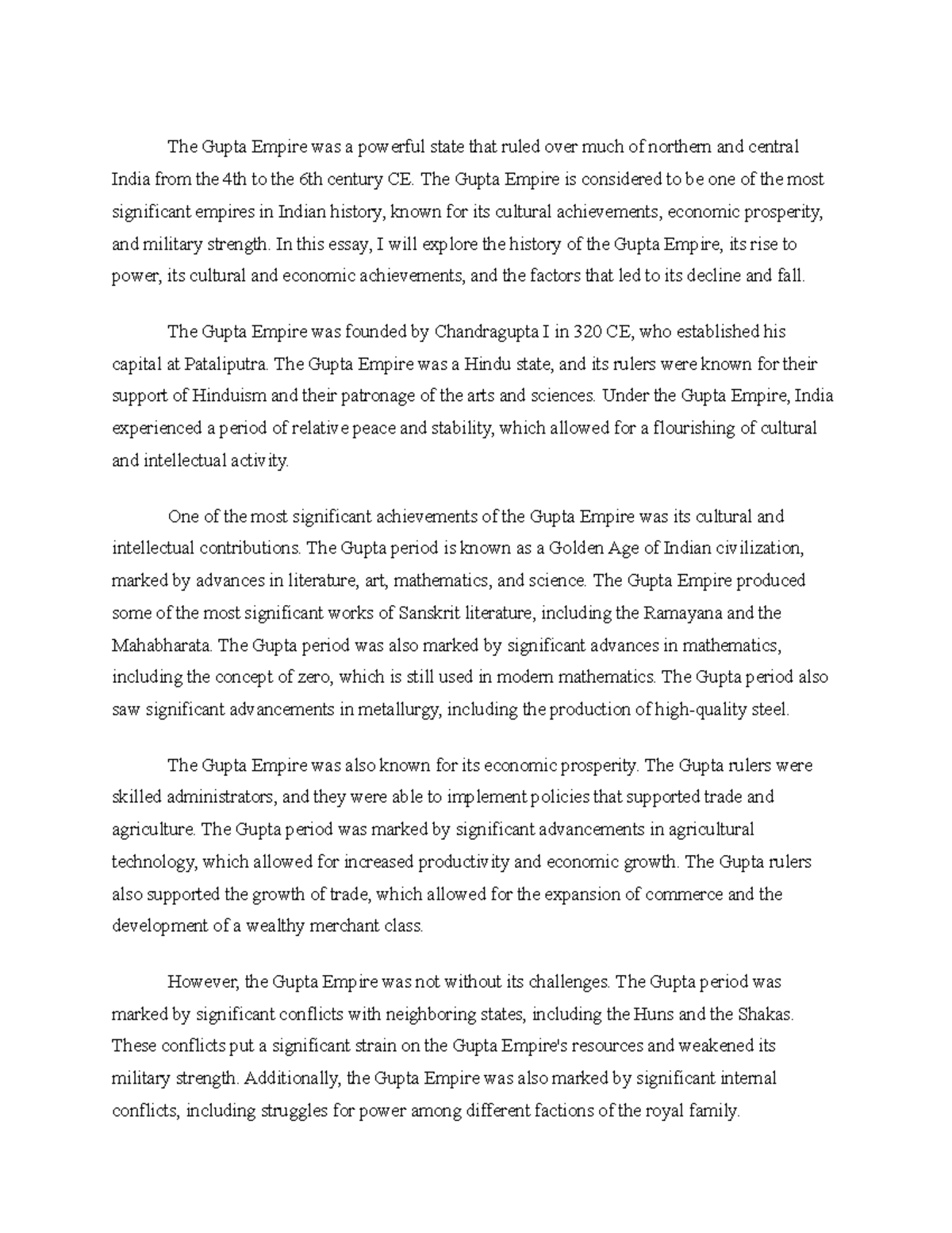 The Rise and Fall of the Gupta Empire - The Gupta Empire was a powerful ...