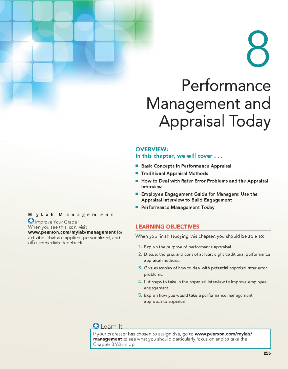 Chapter 8: Performance Management and Appraisal Overview (MGT 101 ...