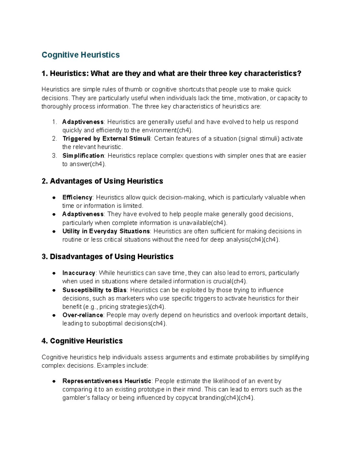 Cognitive Heuristics in Persuasive Communication Notes (CH4&5 ...