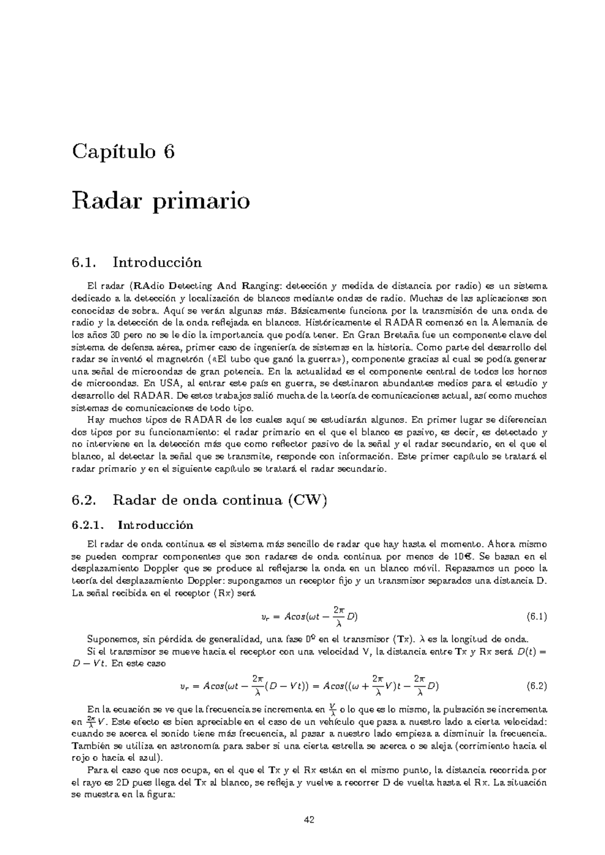 Capítulo 6: Radar Primario - ISCA - Conceptos y Aplicaciones - Studocu
